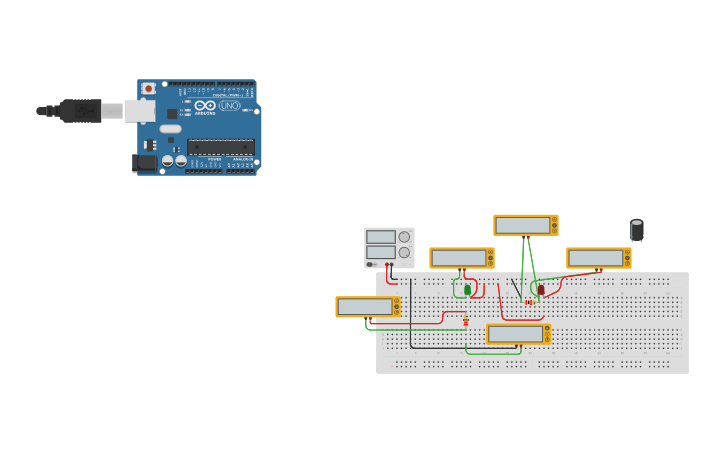 Circuit design Power Source - Tinkercad
