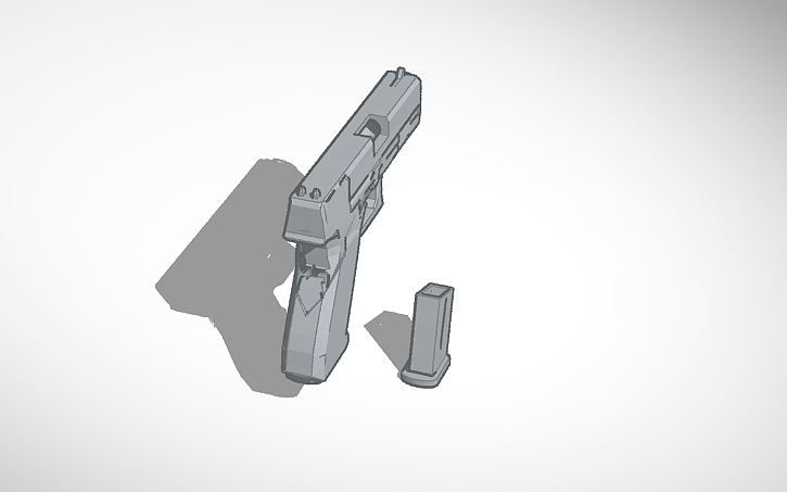 3D design glock 17 - Tinkercad