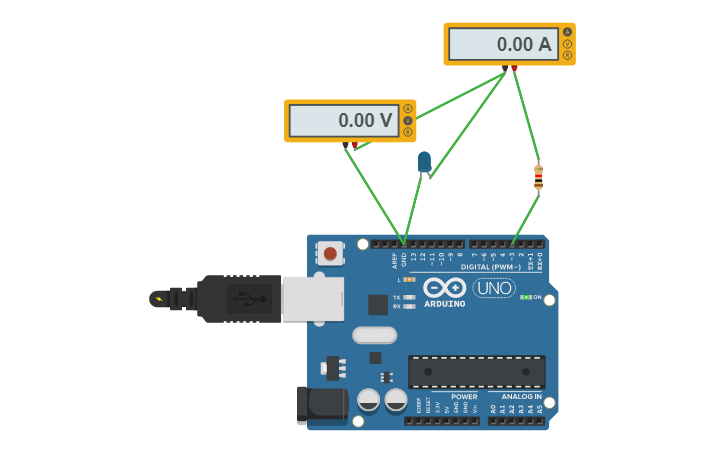 Circuit design LAMPEGGIO DIODO LED - Tinkercad Circuit design LAMPEGGIO DIODO LED - Tinkercad