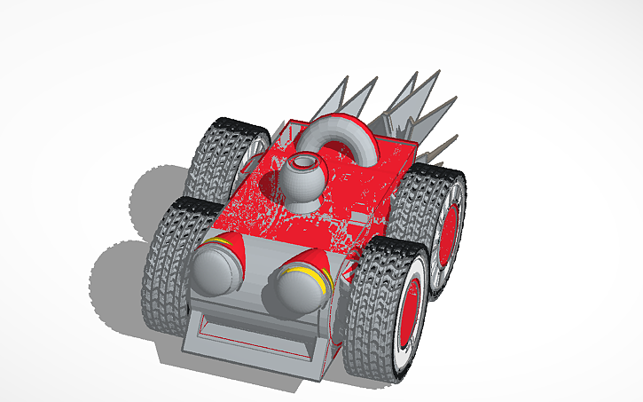 3D design Crazy Car Before it had Paint - Tinkercad