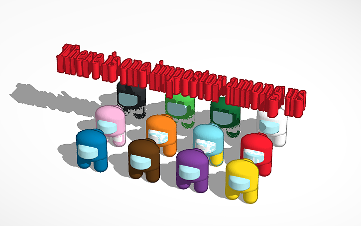 3D design Among us - Tinkercad