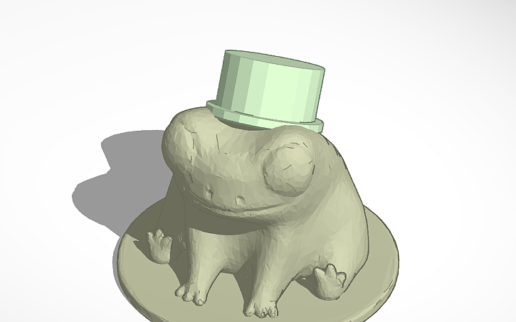 3D design frog - Tinkercad