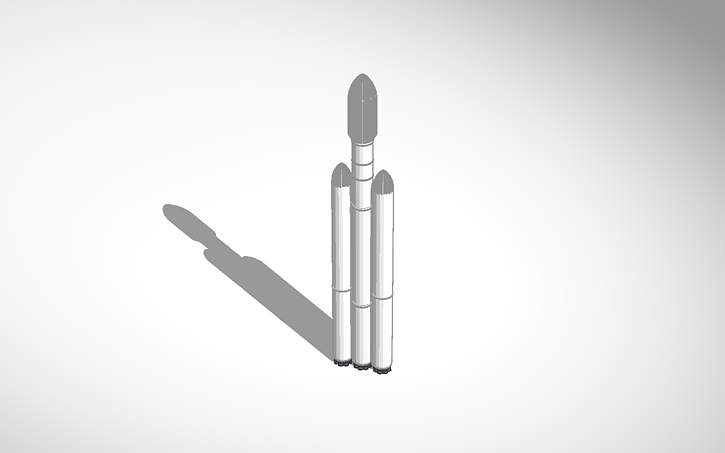 3D design Falcon Heavy c04 | Tinkercad