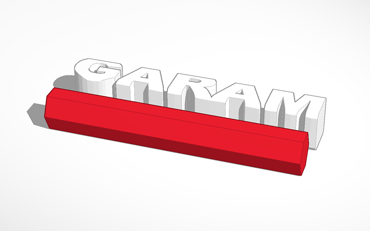 3D design GARAM pencil - Tinkercad