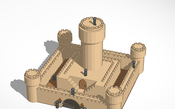 3D design castel - Tinkercad