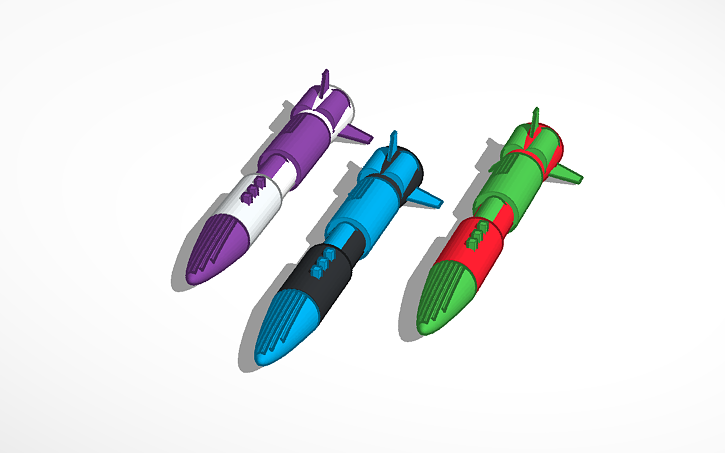 3D design Missiles - Tinkercad