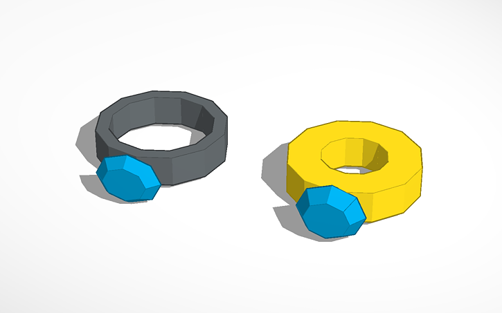 3D design Rings - Tinkercad