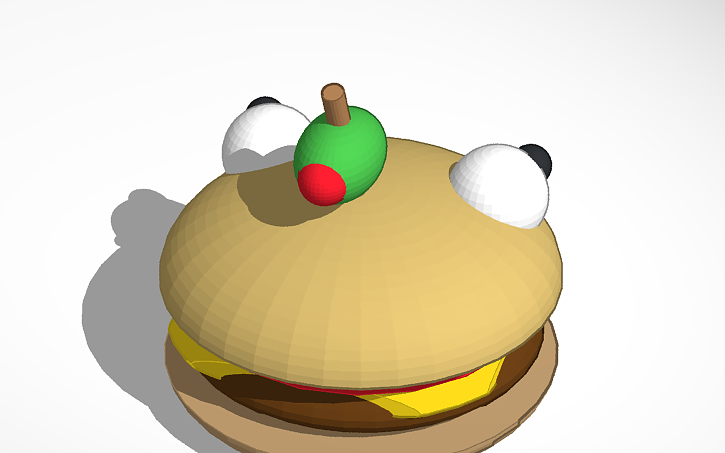 3D design fortnite durr burger - Tinkercad