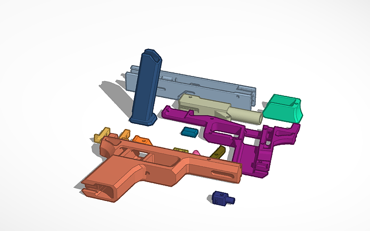 3D design toy gun - Tinkercad
