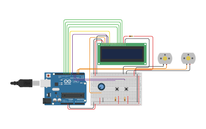 Circuit design Circuito prototipo "control de acceso" - Tinkercad
