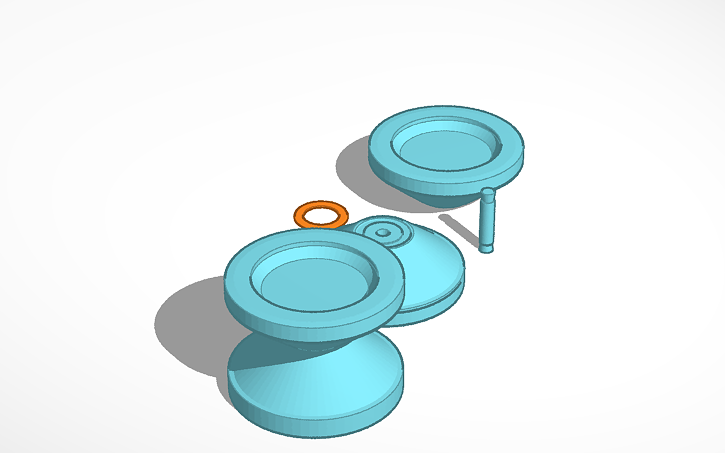 3D design Blue YoYo WIP | Tinkercad