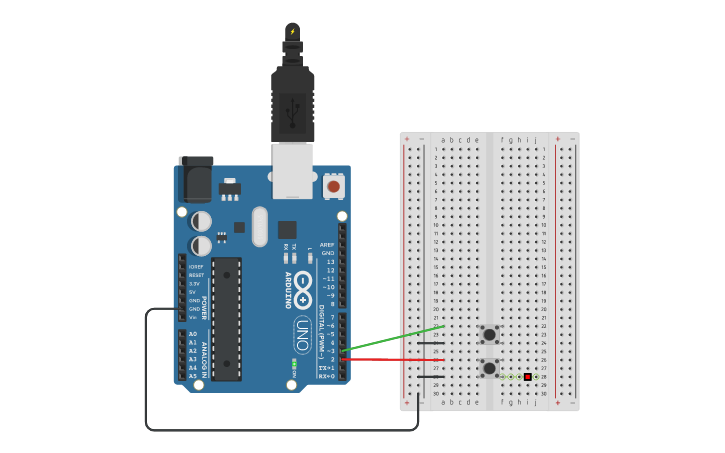 Circuit Design Counting To 10 Via Arduino Library Tinkercad 8525