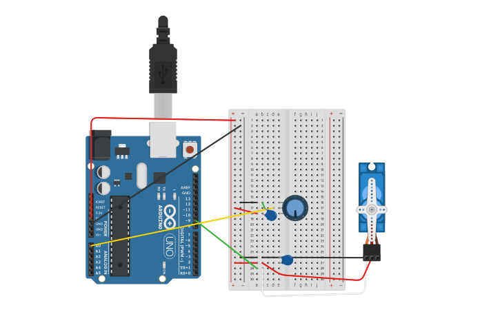 Circuit design Indicador del estado de ánimo - Tinkercad