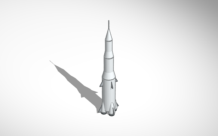 3D design Apollo 13 Rocket - Tinkercad