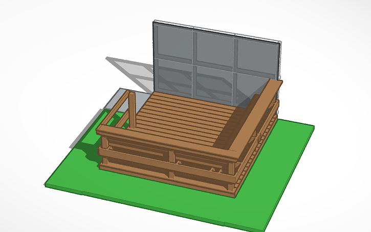 3D design Small Deck - Tinkercad