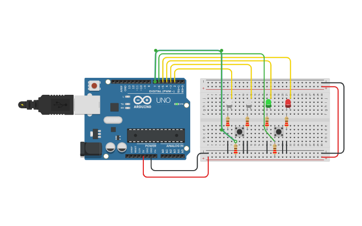 Circuit design Latch SR | Tinkercad