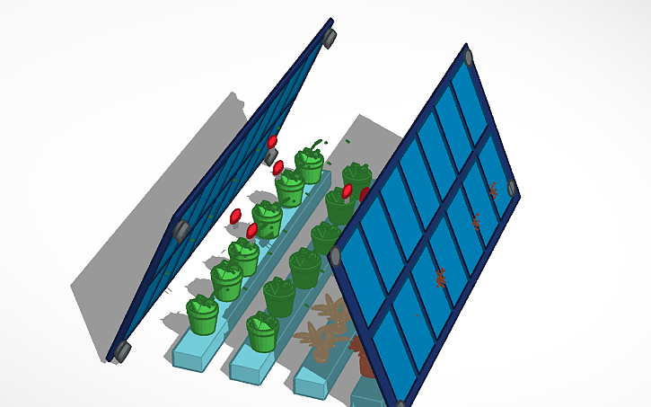 3D design GREENHOUSE CROP MODULE - Tinkercad