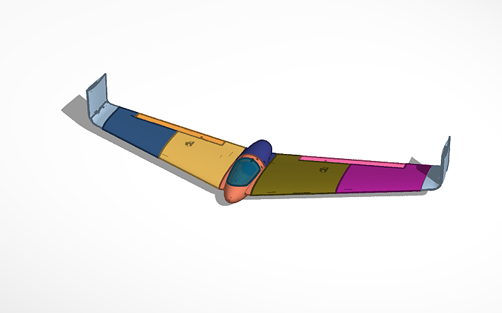 3D design Shadow Wing Rc Plane | Tinkercad