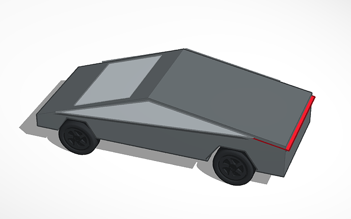 3D design Tesla Cyber Truck - Tinkercad