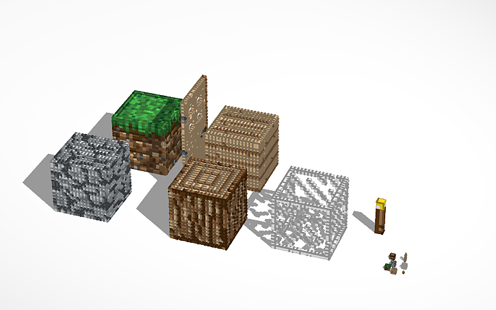 3D design Copy of minecraft blocks | Tinkercad