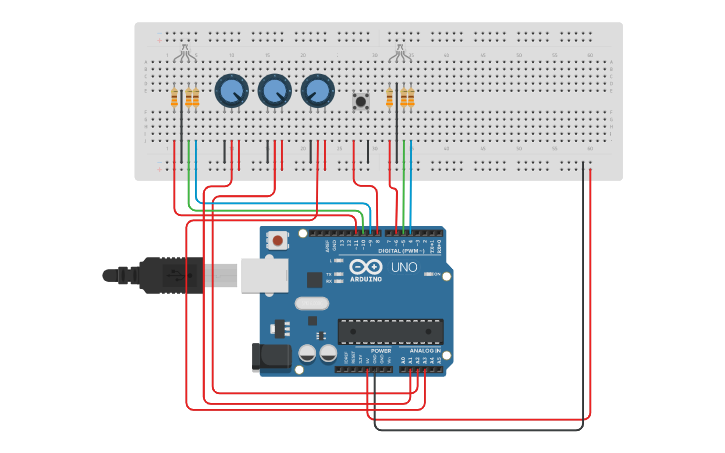 Circuit design TASK 1 | Tinkercad