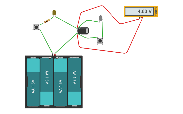 Circuit design Capacitor | Tinkercad