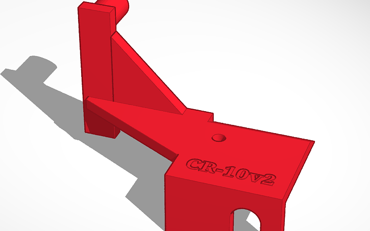 3d Design Cr 10v2 Filament Guide Tinkercad