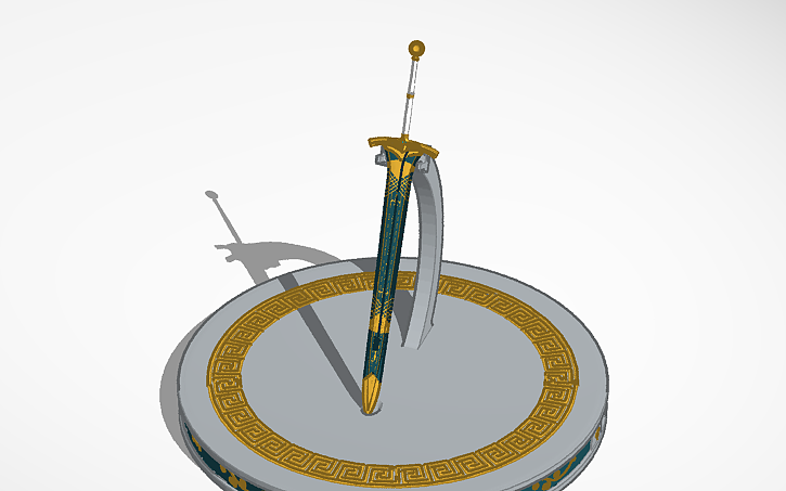 3D design Sword Display Stand - Tinkercad