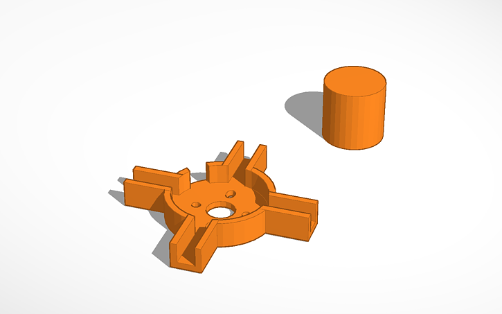 3D design RC plane electric motor mount - Tinkercad