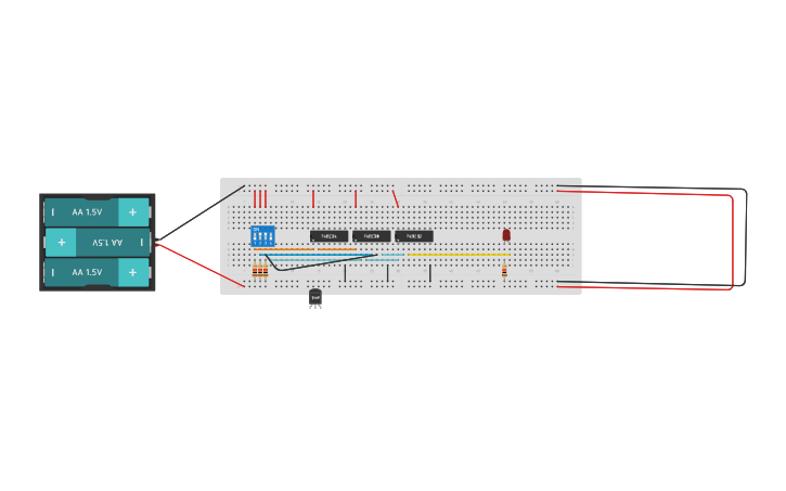 Circuit design circuitos simplificado - Tinkercad