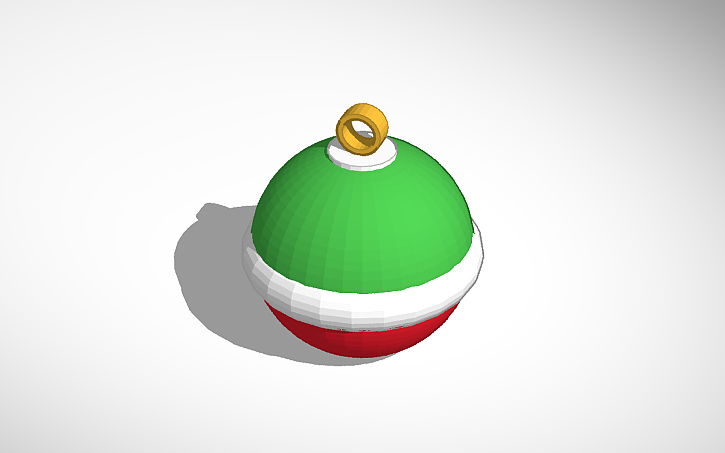 3D design CHRIStmas ornament | Tinkercad