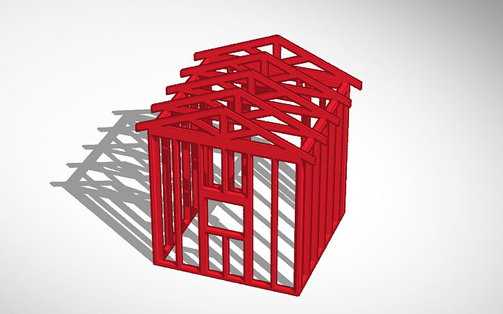 3D design Shed (Complete) - Tinkercad