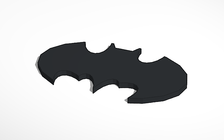 3D design batman logo | Tinkercad