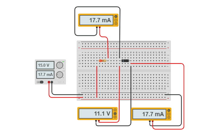Circuit design Diode zener | Tinkercad