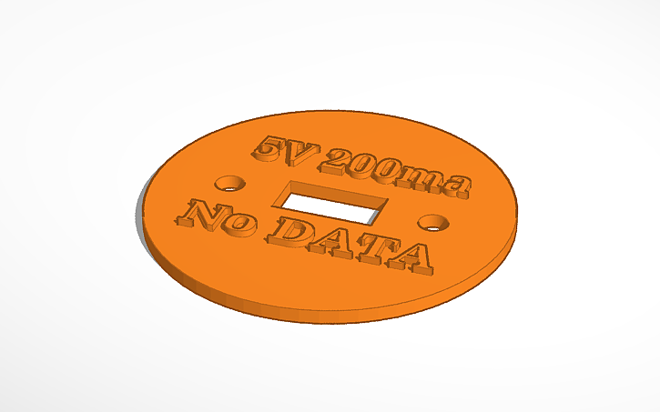 3D design USB Mount - Tinkercad