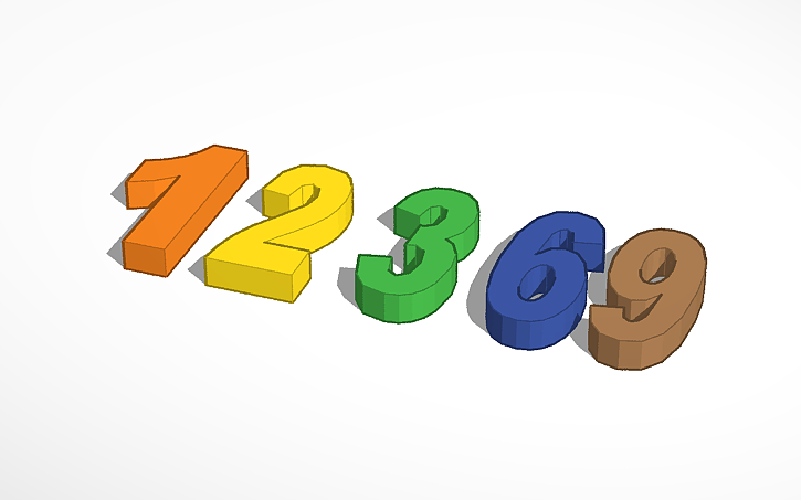 3D design clock numbers - Tinkercad