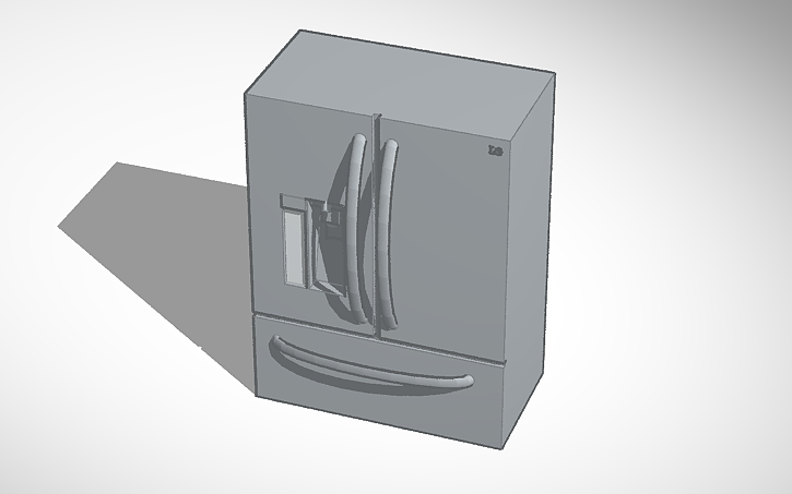 3D design LG Refrigerator - Tinkercad