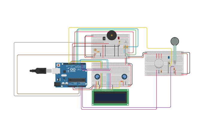 Circuit design IOT GRP 11 Weather monitoring system - Tinkercad
