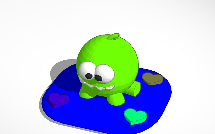 3D Design Om Nom cut The Rope Tinkercad 3d-design-om-nom-cut-the-rope-tinkercad