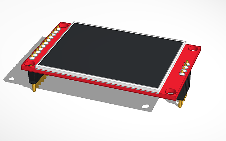 3D design tft 1.8 arduino - Tinkercad