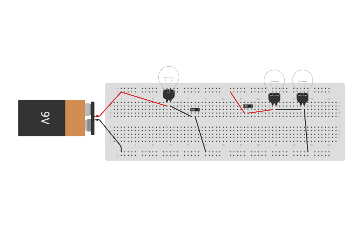Circuit design simple-serie | Tinkercad
