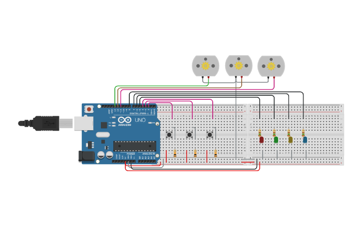 Circuit design evaluacion 2 - Tinkercad