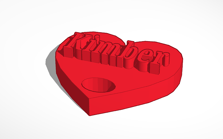 3D design Dog Tag - Tinkercad