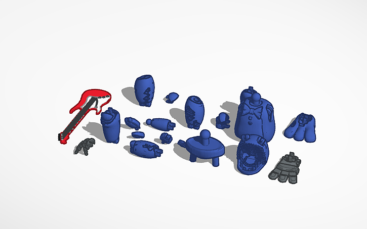 3D design Withered Bonnie Action Figure - Tinkercad