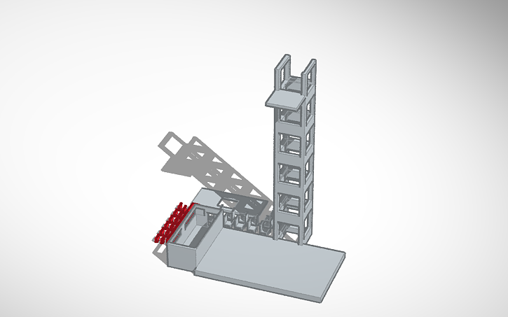 3D design launchpad 4 rocket - Tinkercad