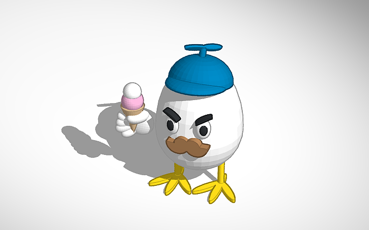 3D design señor huevo - Tinkercad