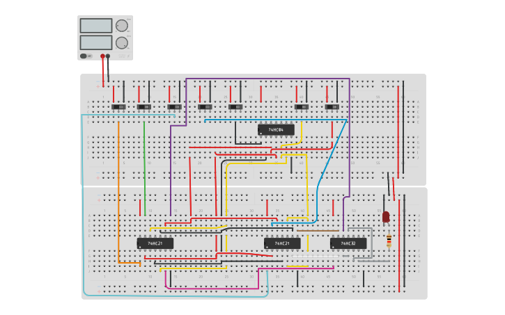 Circuit design Lab3_q1(b) - Tinkercad