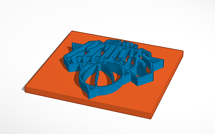 3D design Knicks Logo - Tinkercad