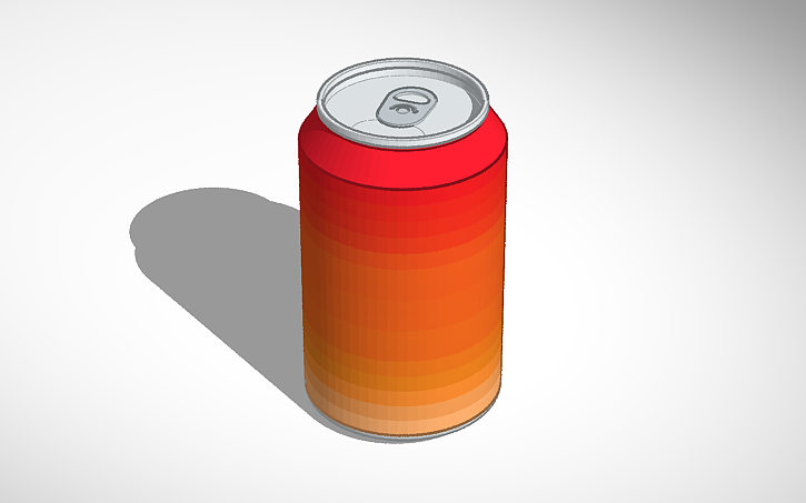 3D design Soda can - Tinkercad