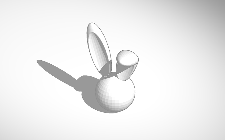 3D design BUNNY - Tinkercad